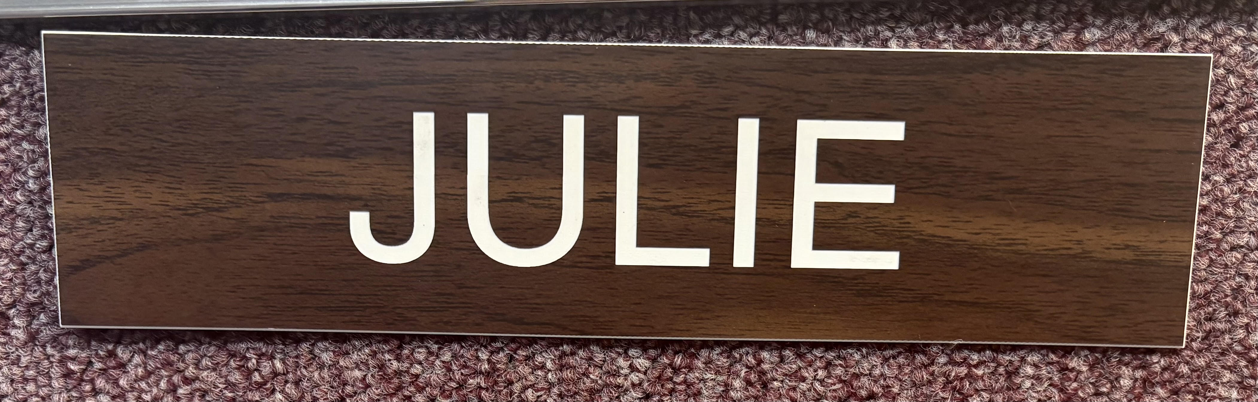 10" x 2" Name Plates – Classic Stamp & Sign